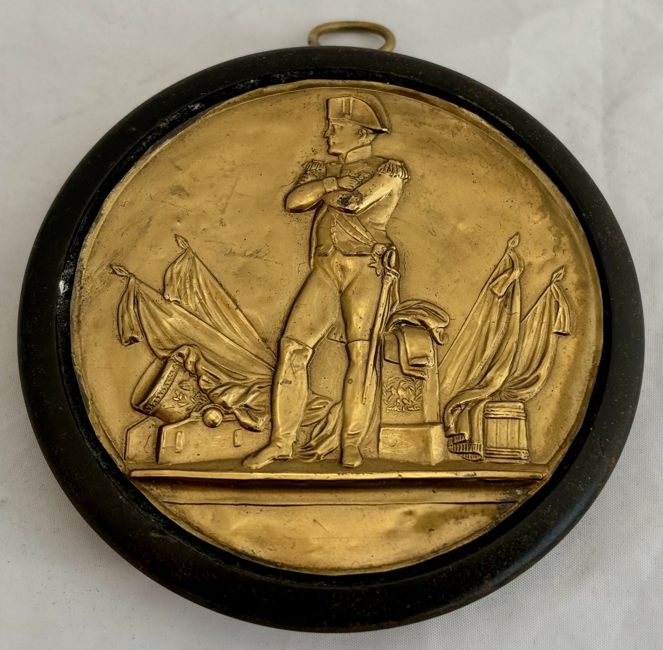 Napoleon Bonaparte Triumphal Regalia Gilt Metal Roundel.